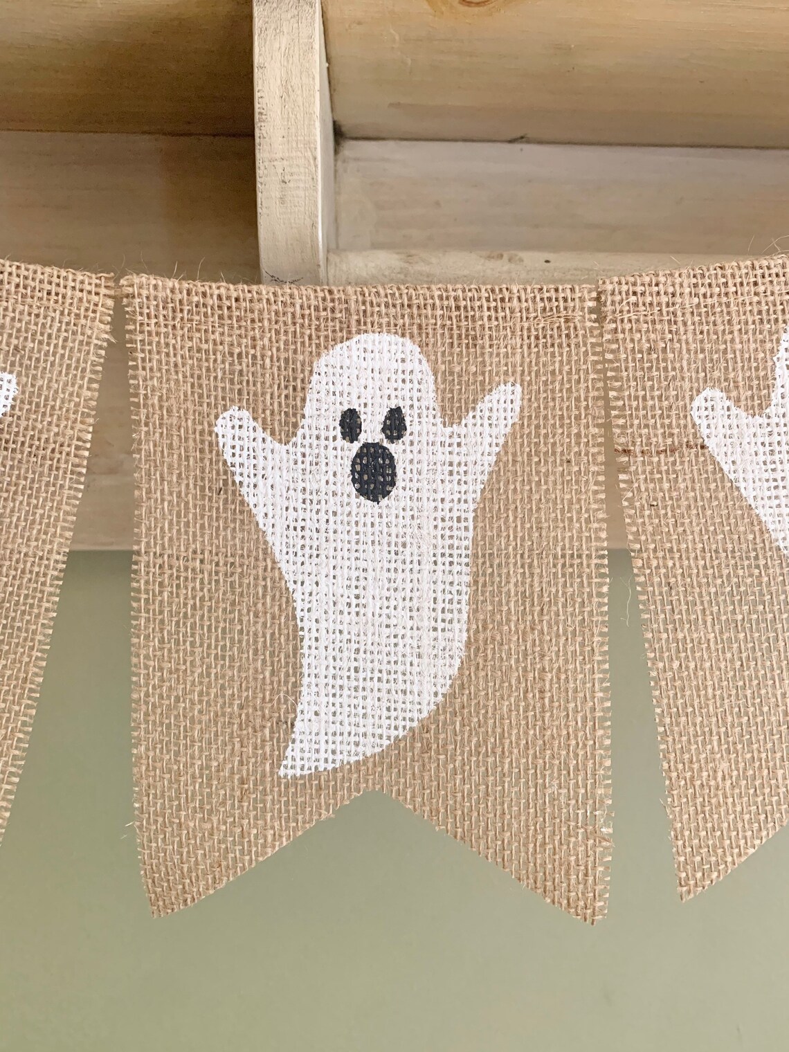 Ghost Burlap Banner Ghost Banner Halloween Banner - Etsy
