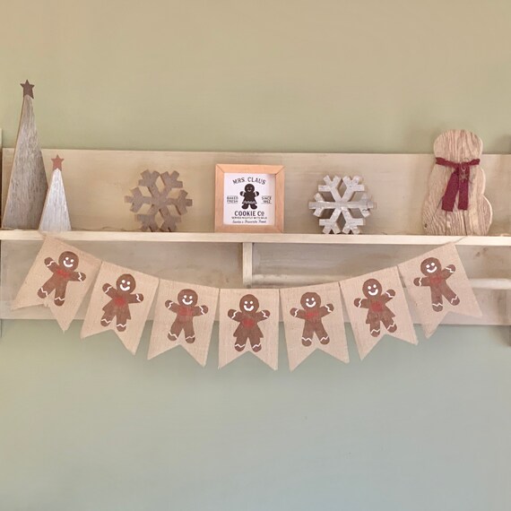 Gingerbread Banner Gingerbread Christmas Banner Gingerbread | Etsy