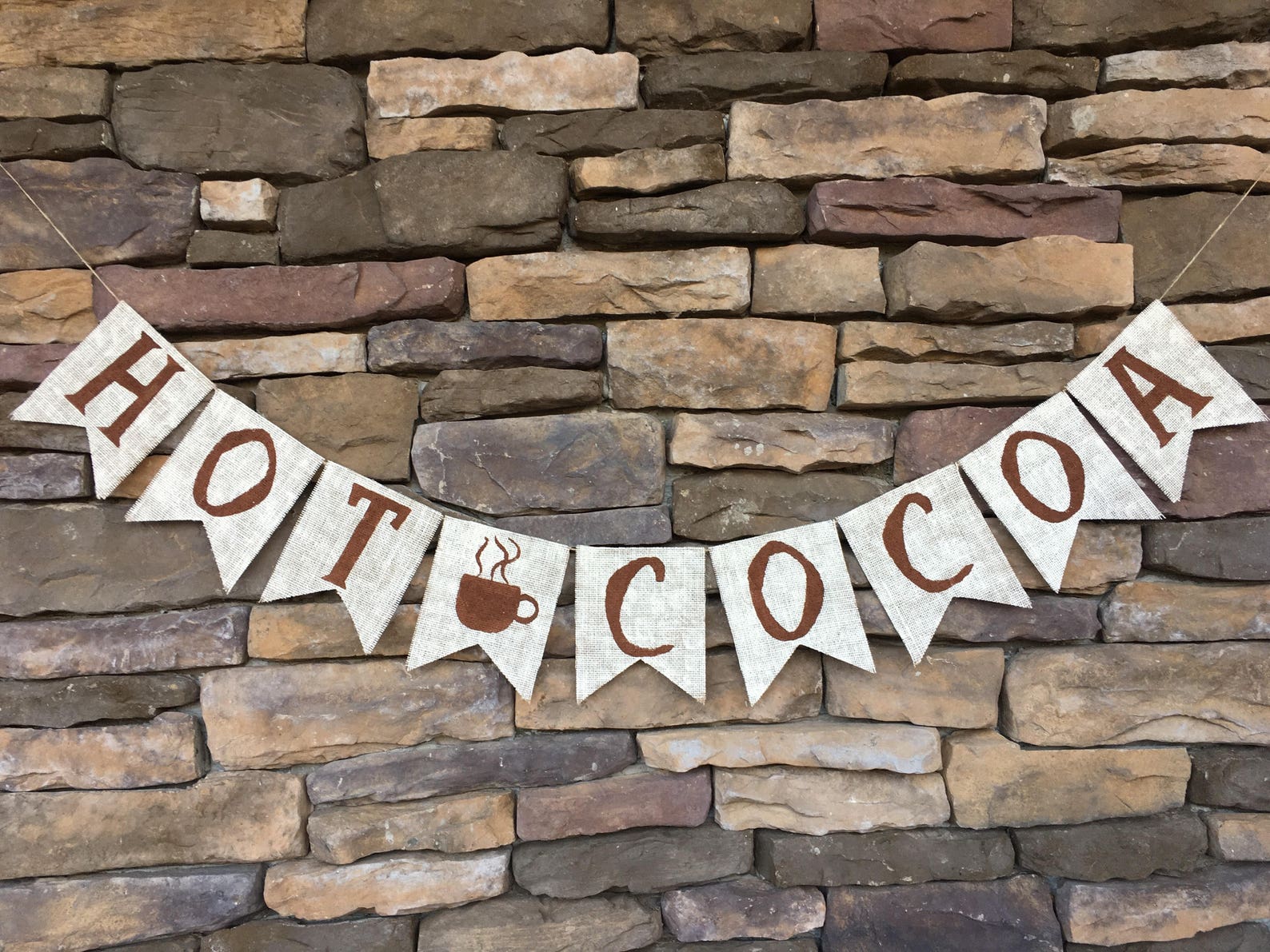 Hot Cocoa Banner Hot Cocoa Burlap Banner Hot Cocoa Sign Hot - Etsy