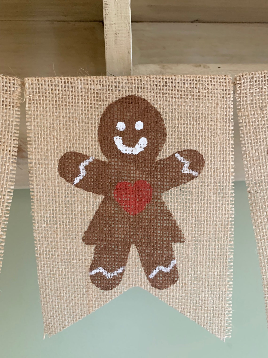 Gingerbread Banner Gingerbread Christmas Banner Gingerbread | Etsy