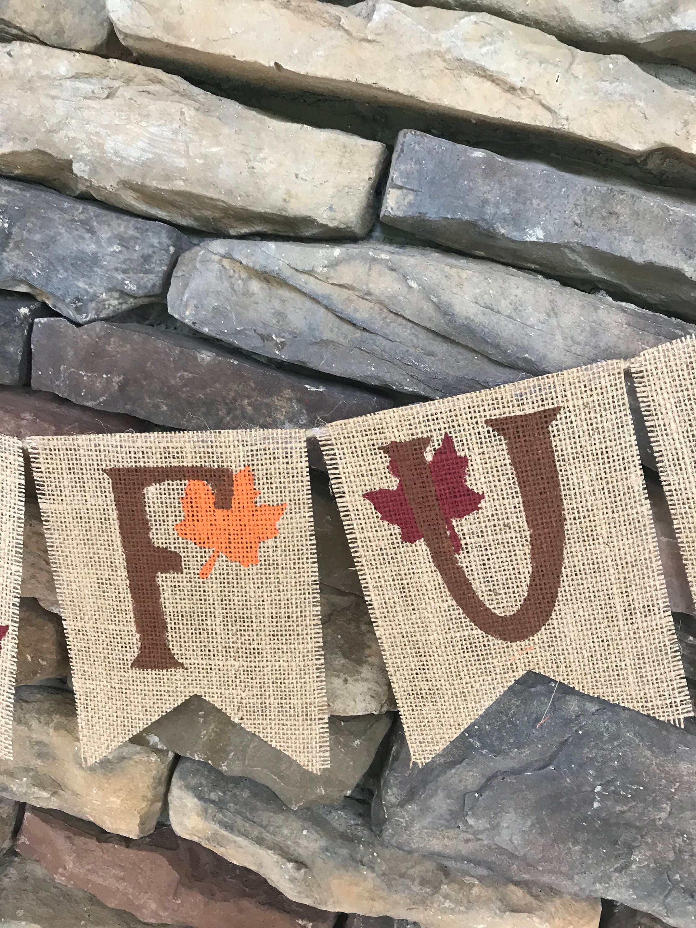 Thankful Banner, Thankful Burlap Banner, Thanksgiving Banner, Thankful ...