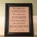 Neighbor Burlap Print Burlap Neighbor Print Neighbor Gift - Etsy
