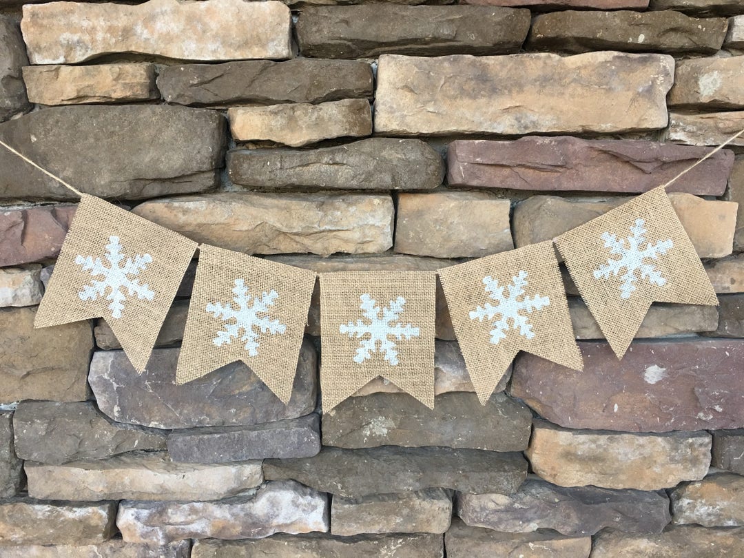 Snowflake Banner, Christmas Banner, Winter Banner, Christmas Decoration ...