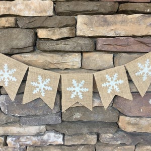Snowflake Banner, Christmas Banner, Winter Banner, Christmas Decoration ...