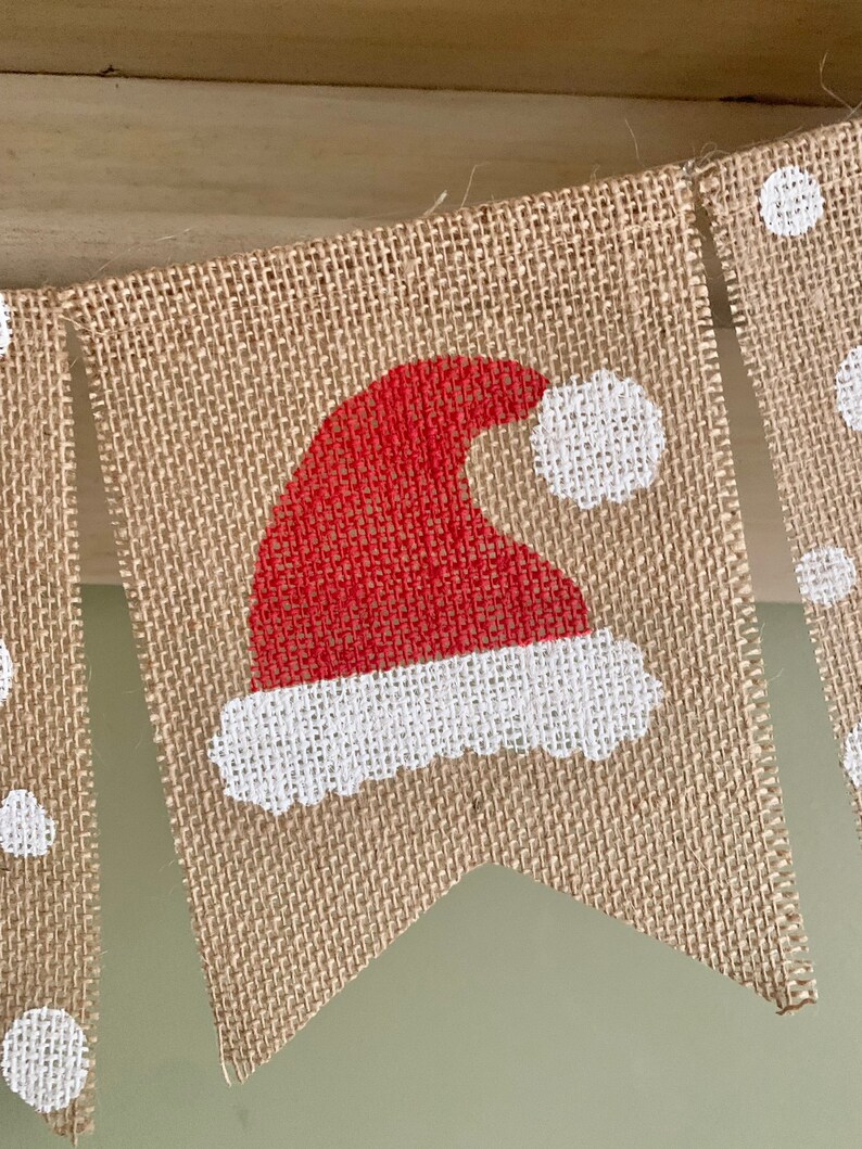 Ho Ho Ho Banner Christmas Banner Santa Hat Banner Christmas | Etsy