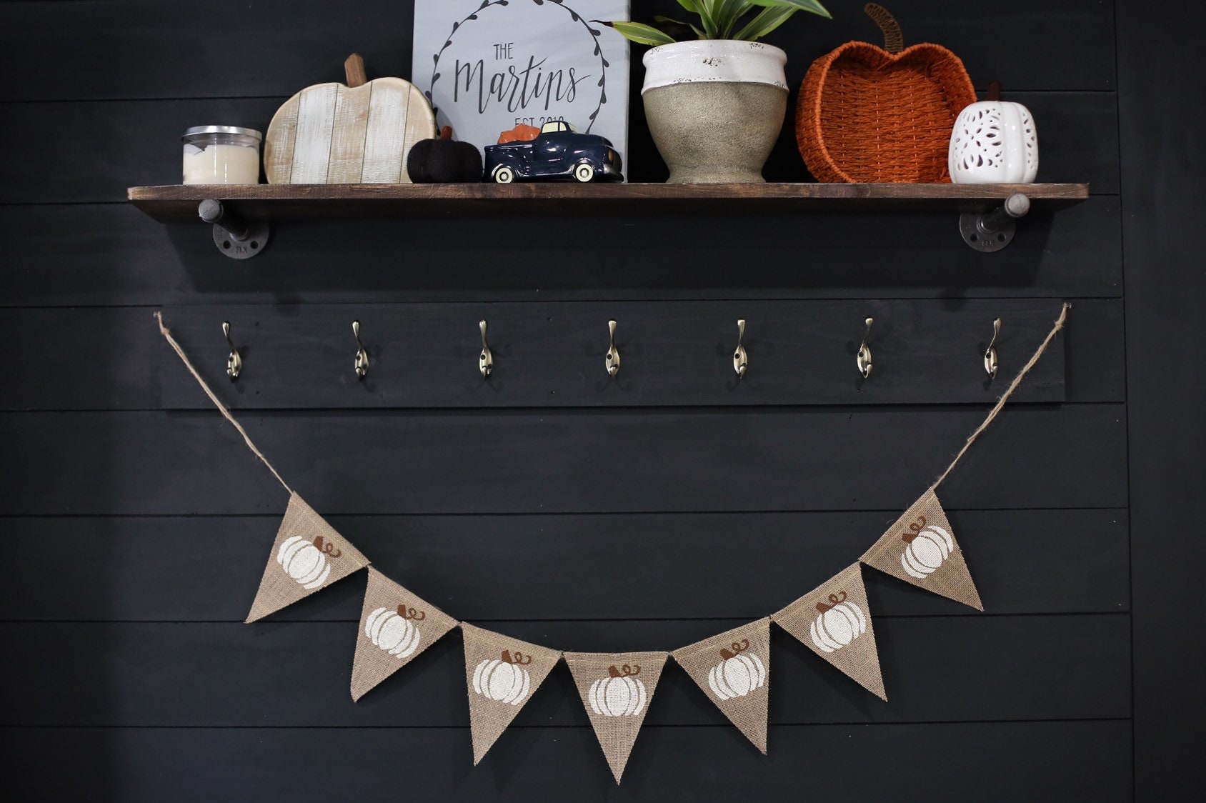 Pumpkin Banner, Fall Banner, Fall Pumpkin Banner, Pumpkin Garland ...