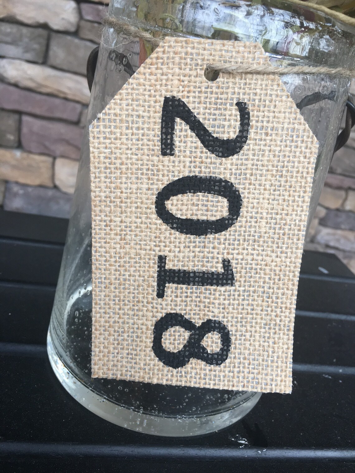 Burlap Tags, Mason Jar Tags, Customizable Burlap Tags, Burlap Table ...