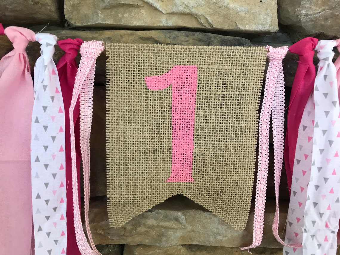 First Birthday Burlap Banner I Am One Banner 1st Birthday - Etsy