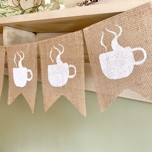 Coffee Cup Banner, Coffee Bar Banner - Etsy