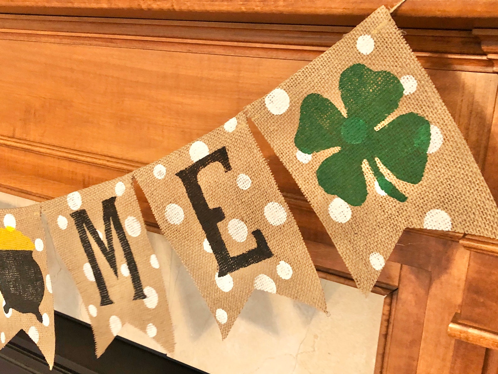 St Patrick's Day Banner, St Patrick's Day Decor, Pinch Me Banner, Pot ...