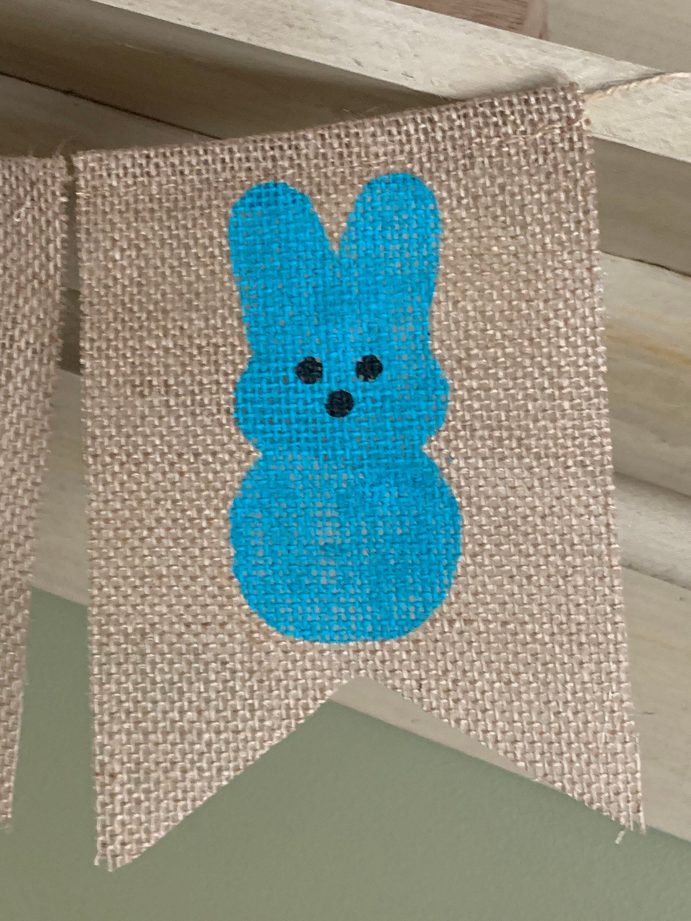 Peep Burlap Banner Easter Banner Easter Decor Easter | Etsy