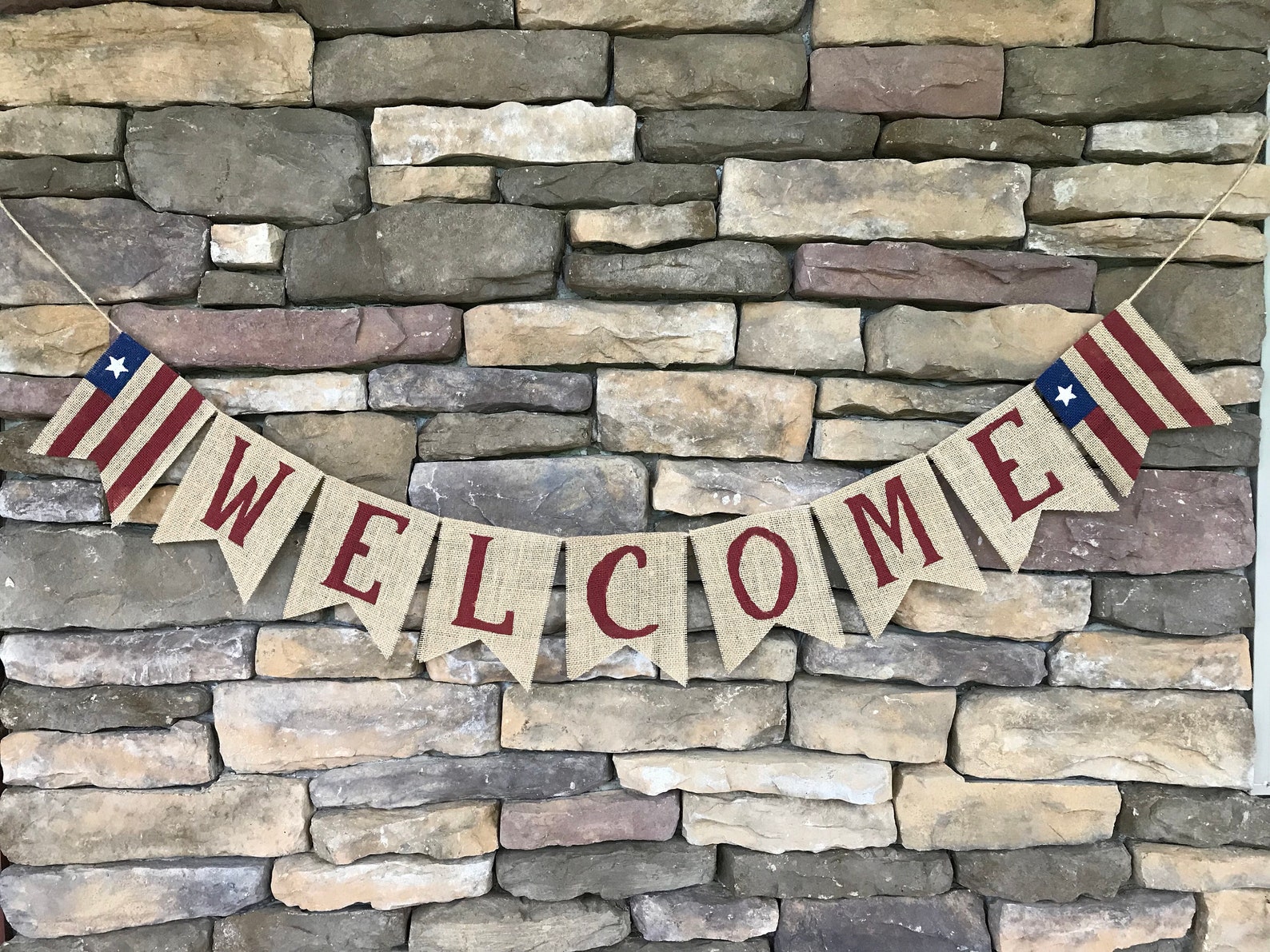 Welcome Banner Welcome Burlap Banner Welcome Burlap Garland - Etsy