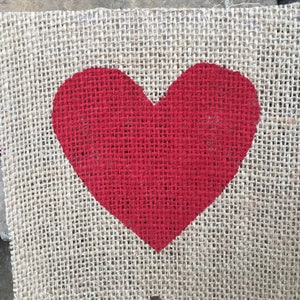 Valentine Banner, Valentine Burlap Banner, Valentine's Day Decor, Heart ...