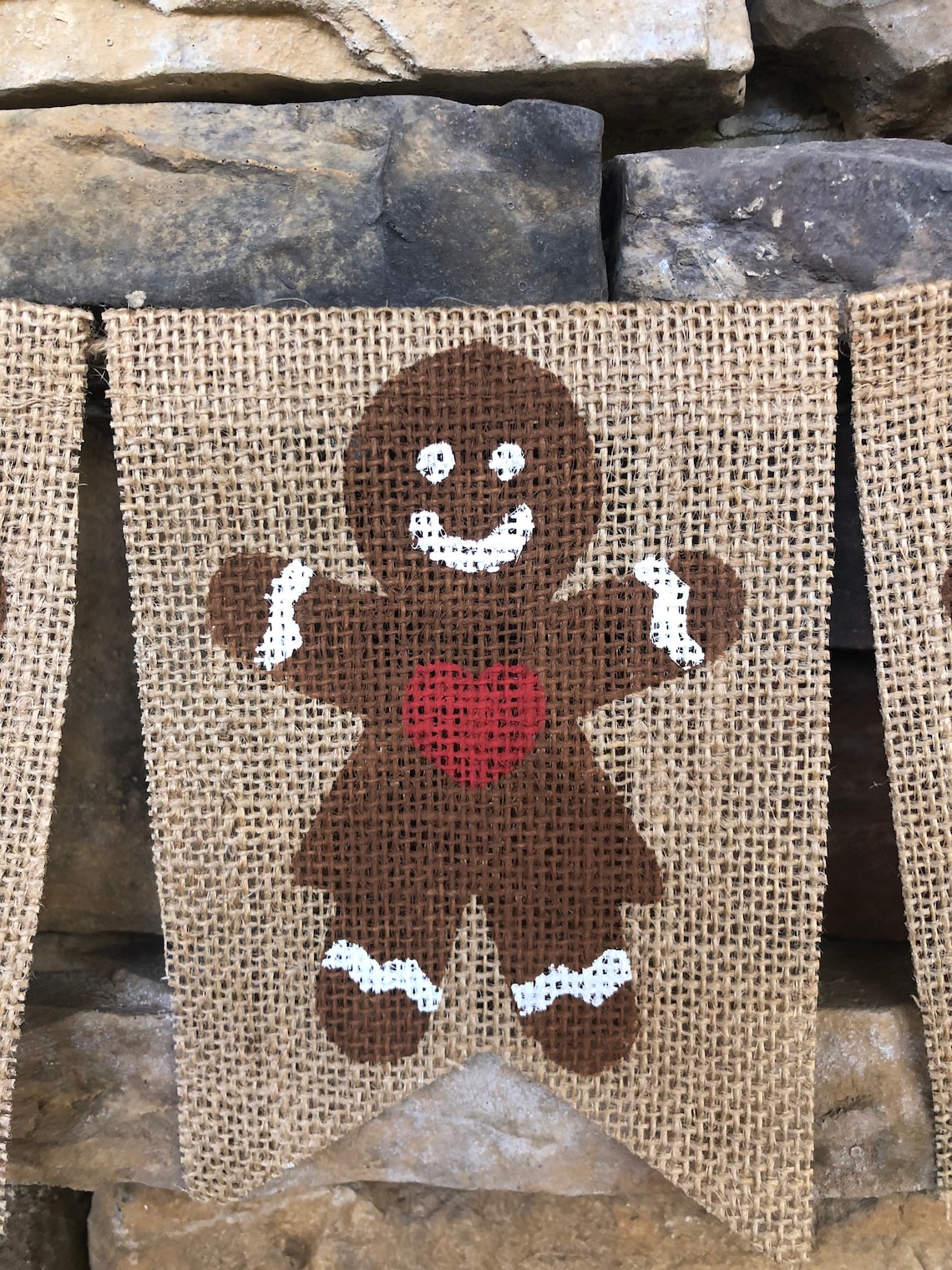 Gingerbread banner gingerbread Christmas banner gingerbread | Etsy