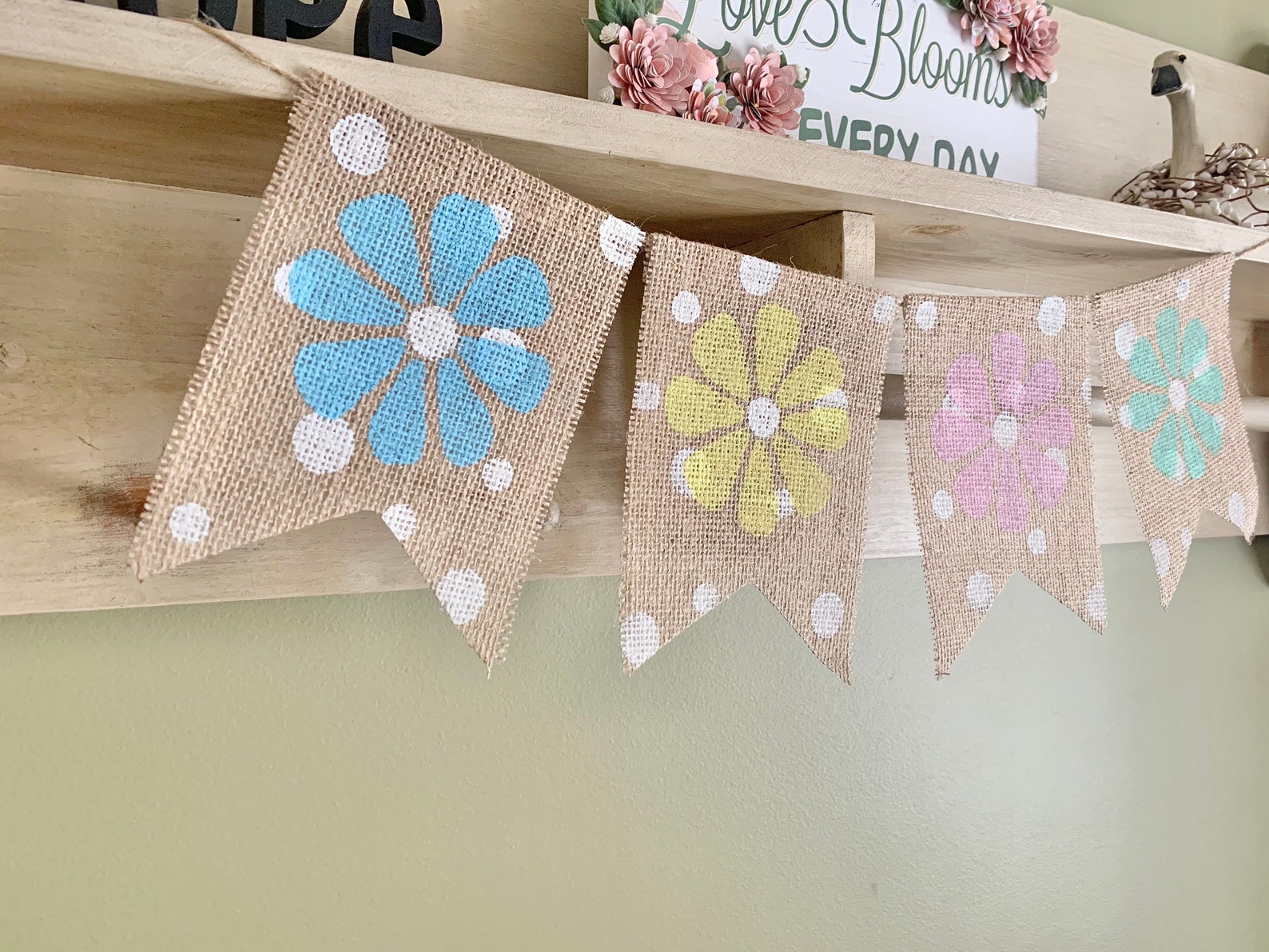 Flower Banner Daisy Banner Spring Banner Spring Decor - Etsy