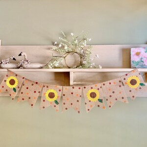Sunflower Banner, Sunflower Burlap Banner, Fall Banner - Etsy