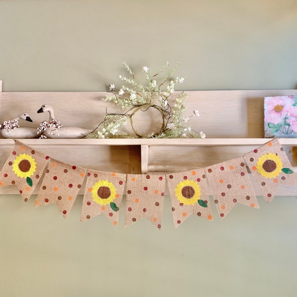 Burlap Sunflowers - Etsy