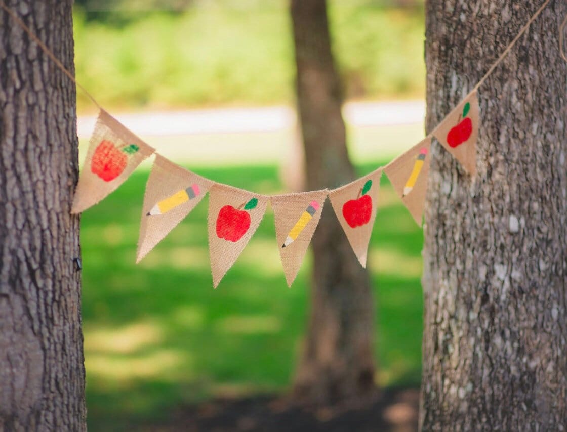 Back to school banner first day of school kindergarten | Etsy