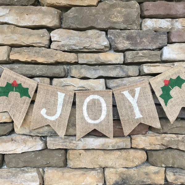 Joy Banner - Etsy