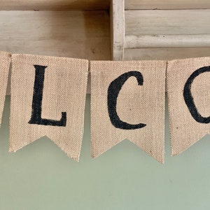 Welcome Banner, Welcome Burlap Banner, Welcome Burlap Garland ...