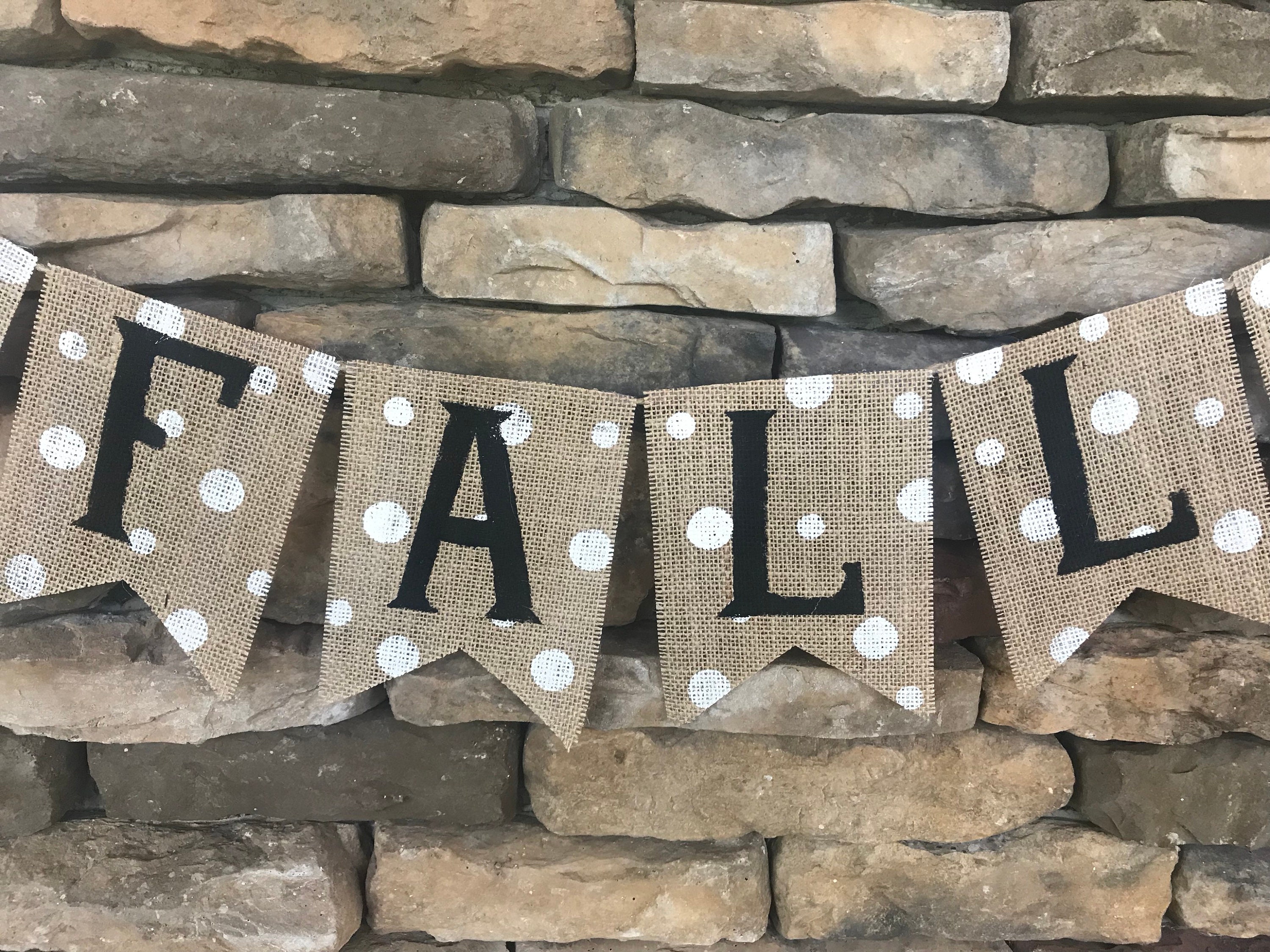 Fall Burlap Banner Fall Banner Fall Garland Fall Decor - Etsy