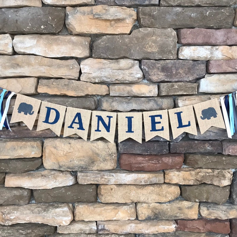 Baby Name Banner - Etsy