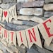 Be My Valentine Banner Valentine Burlap Banner - Etsy