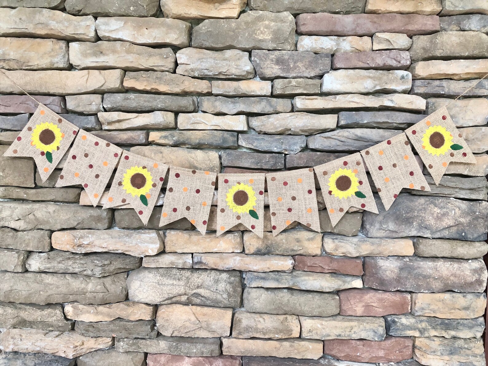 Sunflower Banner, Sunflower Burlap Banner, Fall Banner - Etsy
