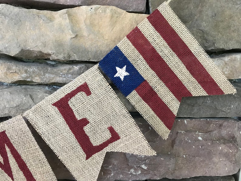 Welcome Banner Welcome Burlap Banner Welcome Burlap Garland - Etsy