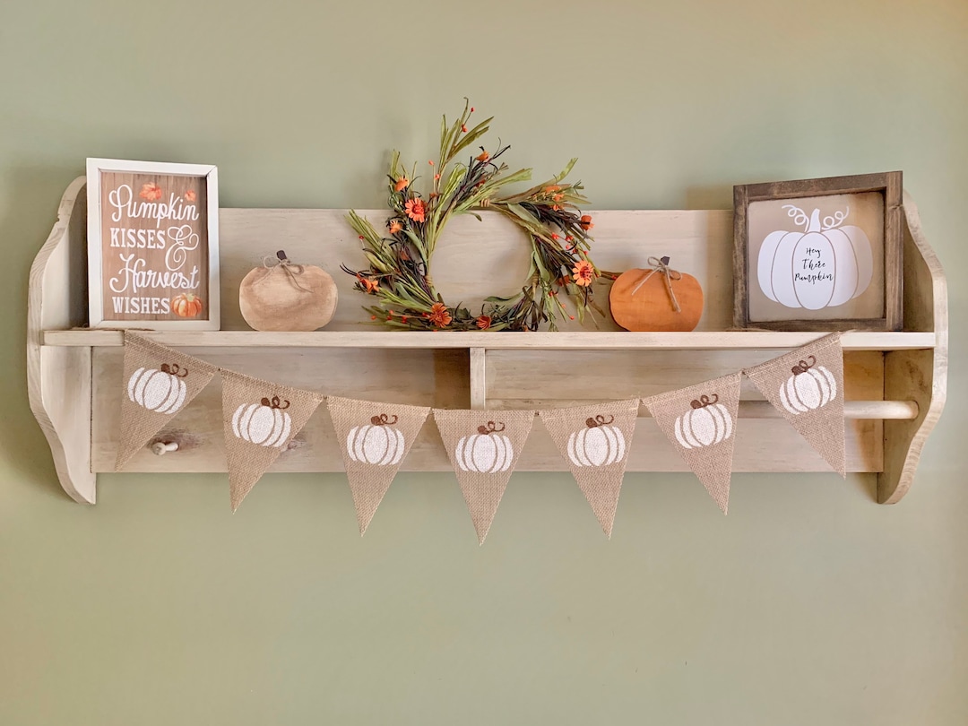Pumpkin Banner, Fall Banner, Fall Pumpkin Banner, Pumpkin Garland ...