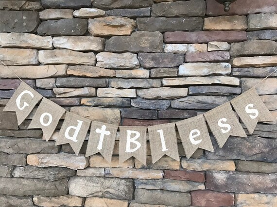 God Bless Banner Christening Banner Baptism Banner First | Etsy