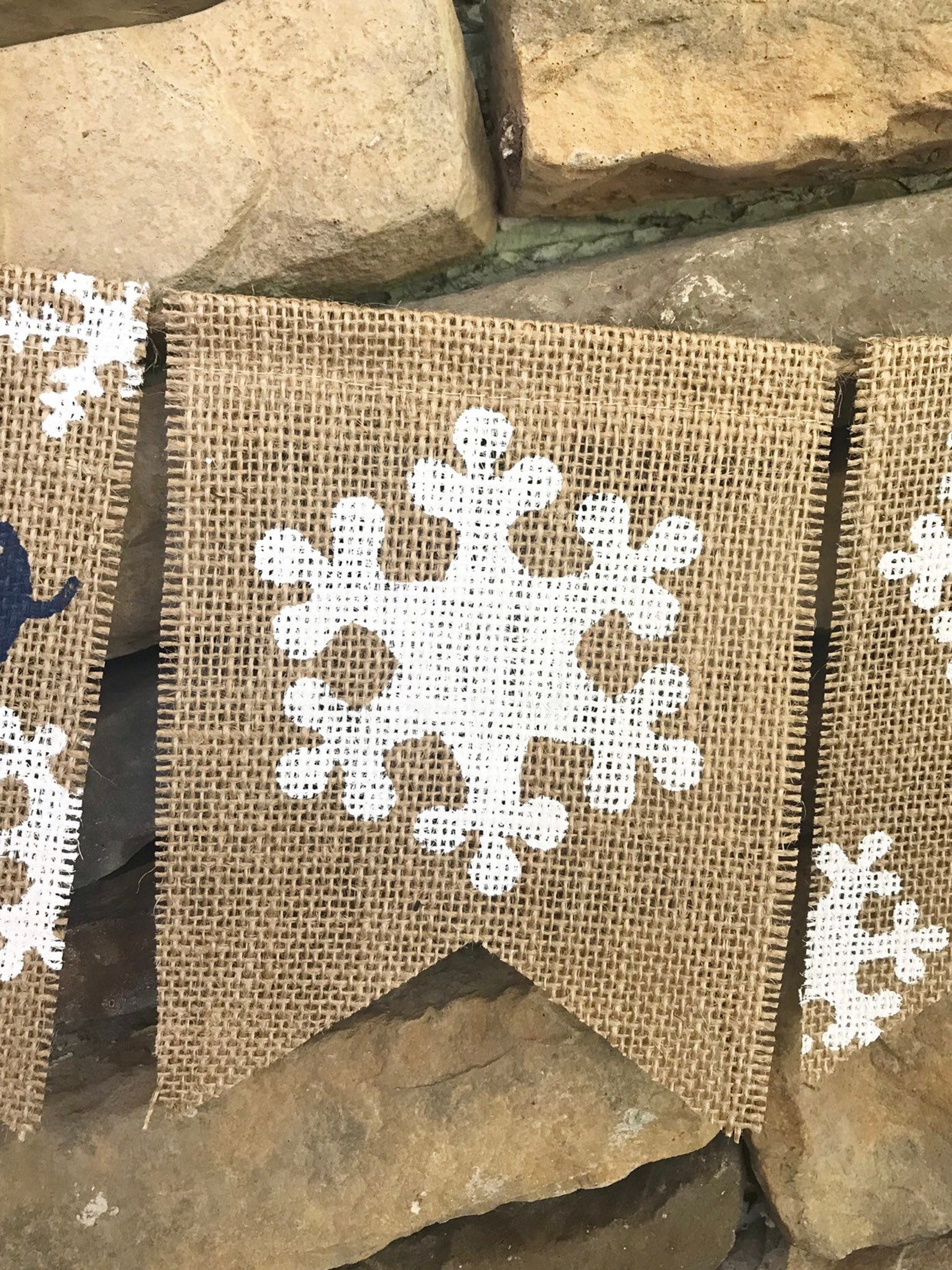 Winter Banner Winter Decoration Winter Burlap Banner Burlap - Etsy