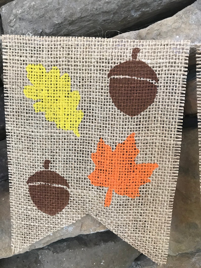 Fall Burlap Banner, Fall Banner, Fall Garland, Hello Autumn Banner ...