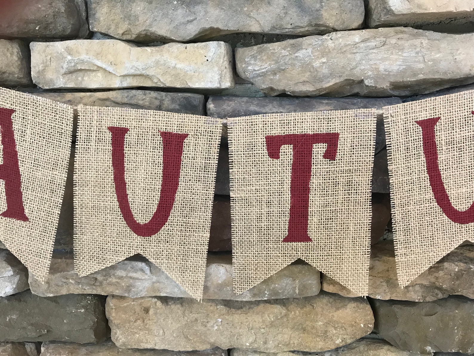 Fall Burlap Banner Fall Banner Fall Garland Hello Autumn - Etsy