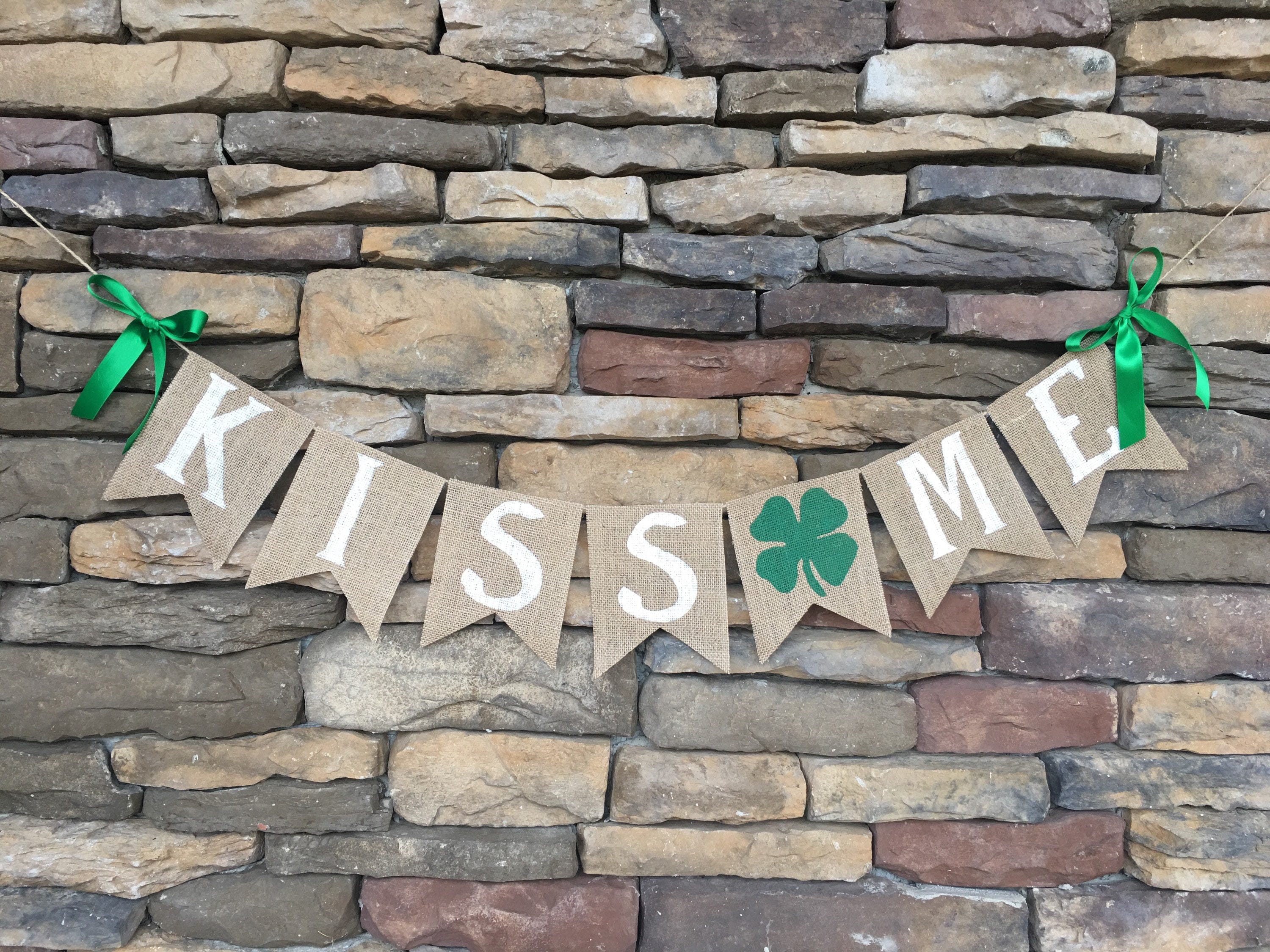 St Patricks Day Banner, St Patricks Day Decor, Shamrock Banner ...