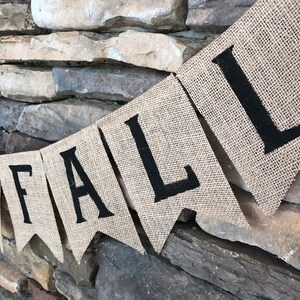 Happy Fall Burlap Banner, Happy Fall Banner, Fall Banner, Happy Fall ...