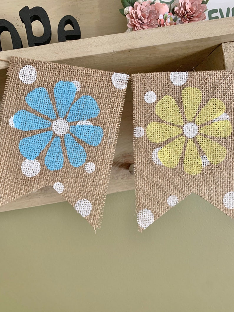 Flower Banner, Daisy Banner, Spring Banner, Spring Decor - Etsy
