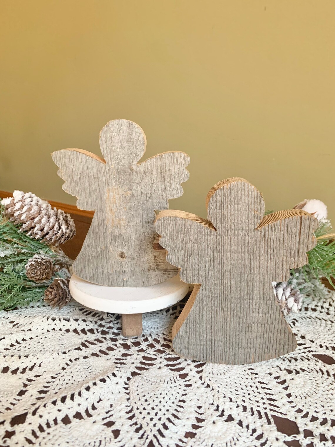 Wood Angel, Farmhouse Angel, Rustic Barnwood Angel - Etsy