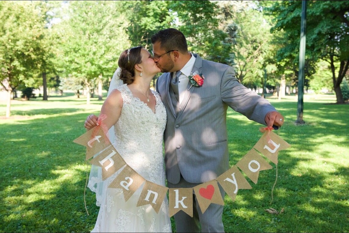 Thank You Banner Thank You Burlap Banner Thank You Wedding - Etsy