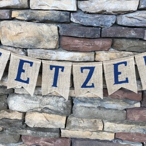 Name Banner - Last Name Burlap Banner - Burlap Name Banner - Patriotic ...