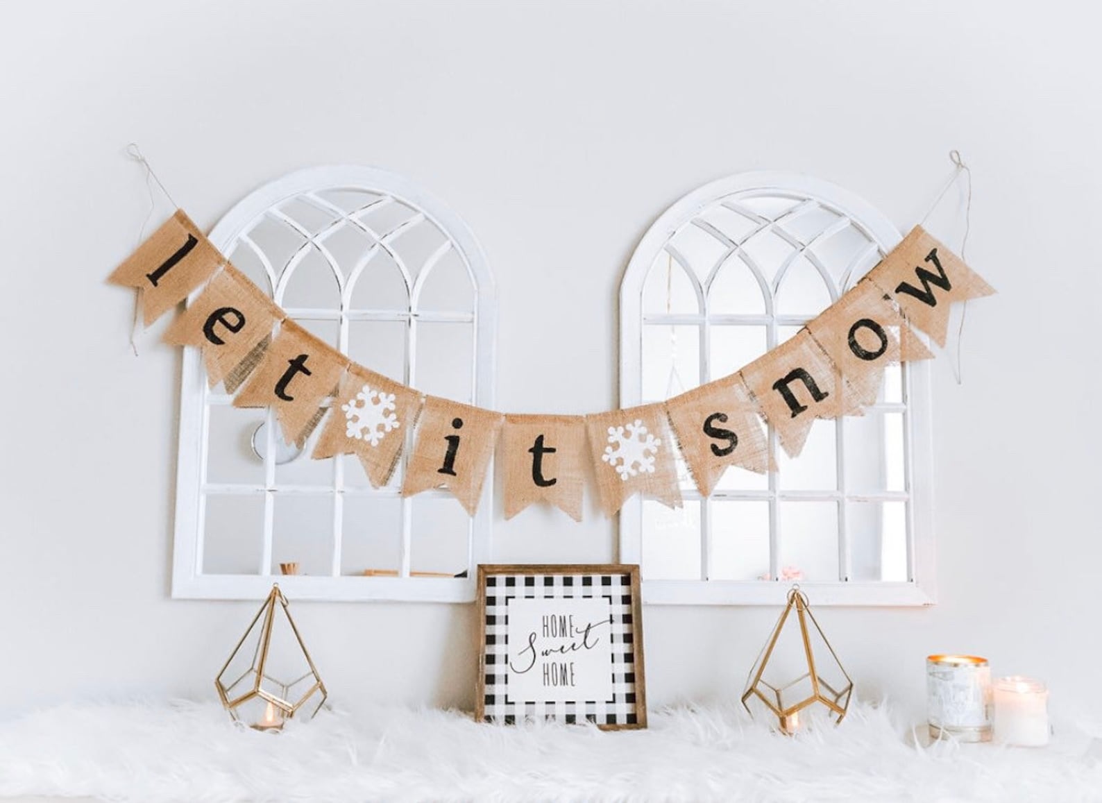 Let It Snow Banner Winter Banner Christmas Banner Winter - Etsy