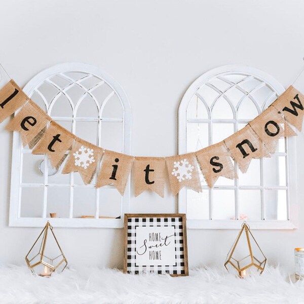 Let It Snow Banner - Etsy