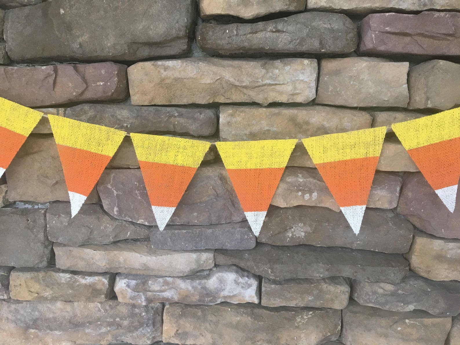 Candy Corn Burlap Banner Candy Corn Banner Candy Corn Decor | Etsy