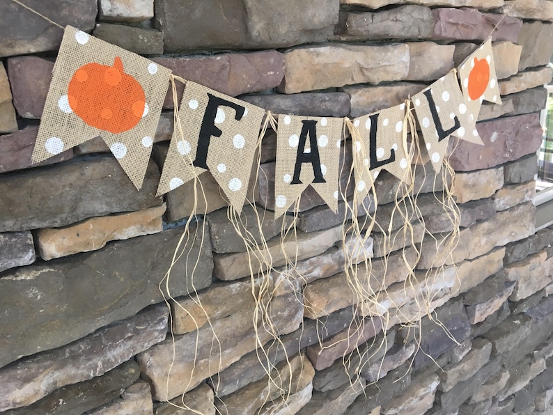 Fall Burlap Banner Fall Banner Fall Garland Fall Decor - Etsy