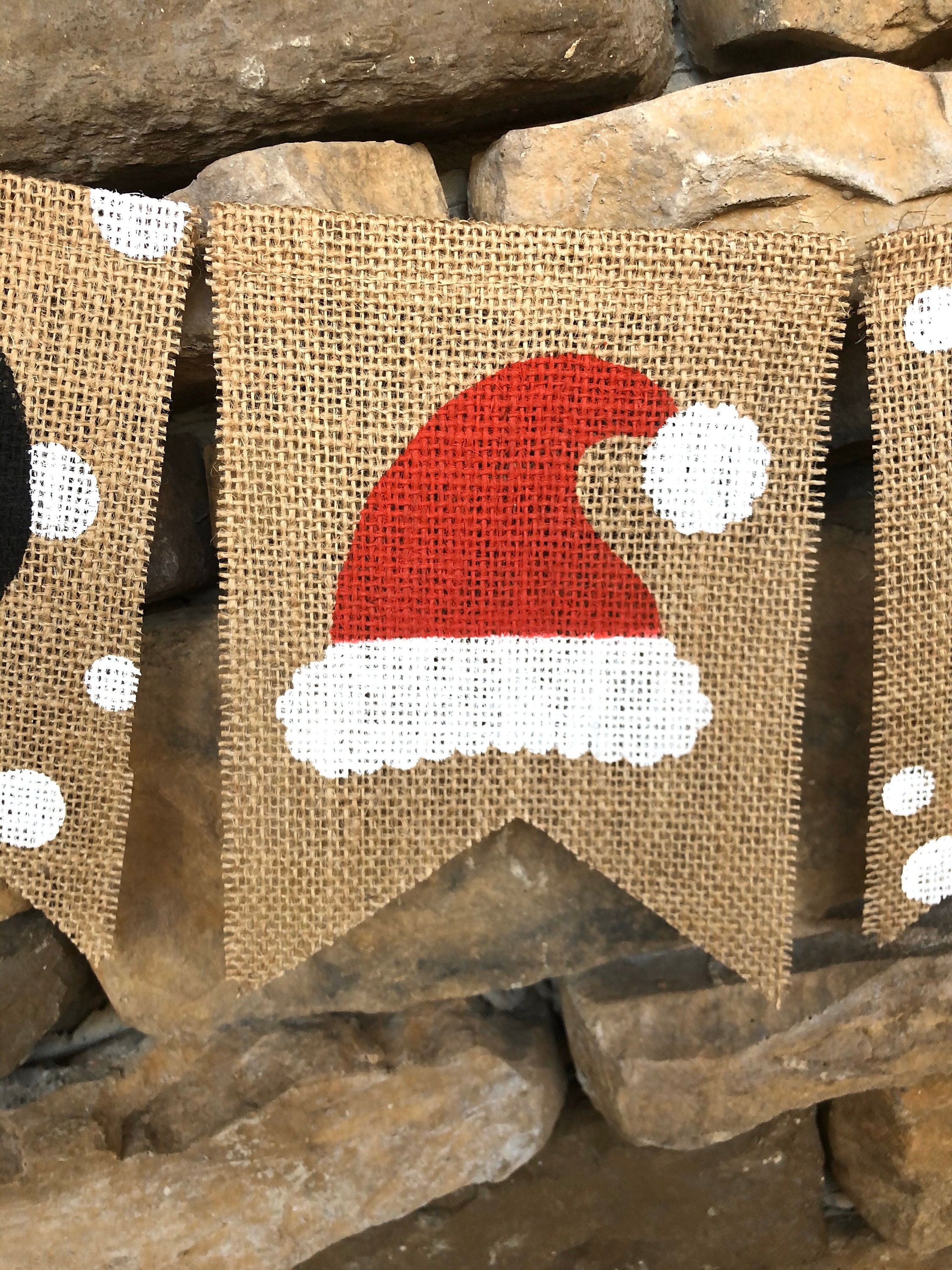 Ho Ho Ho Banner, Christmas Banner, Santa Hat Banner, Christmas Photo ...