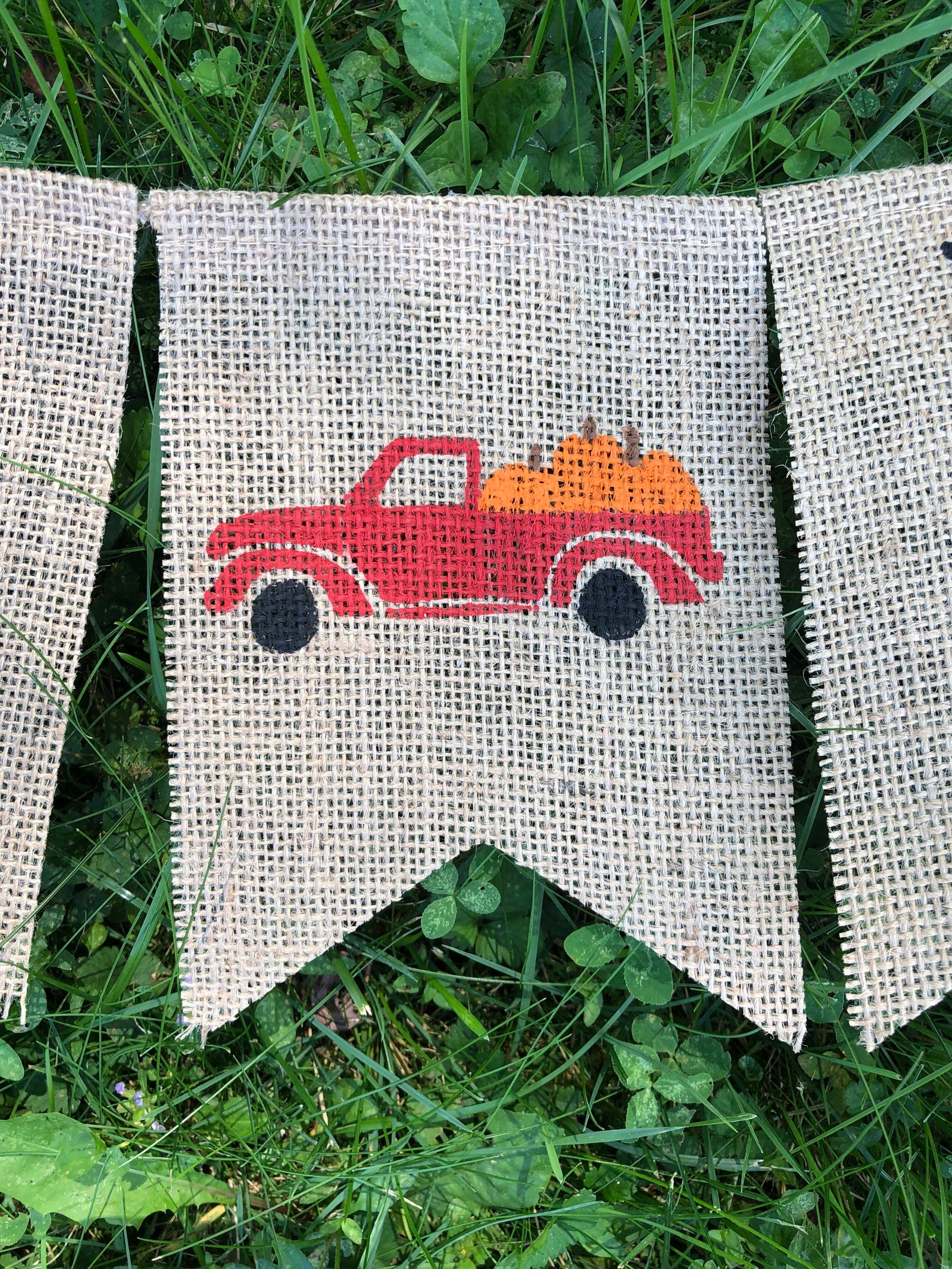 Happy Fall Burlap Banner Happy Fall Banner Fall Banner | Etsy