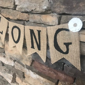 Name Banner - Last Name Burlap Banner - Burlap Name Banner - Farmhouse ...