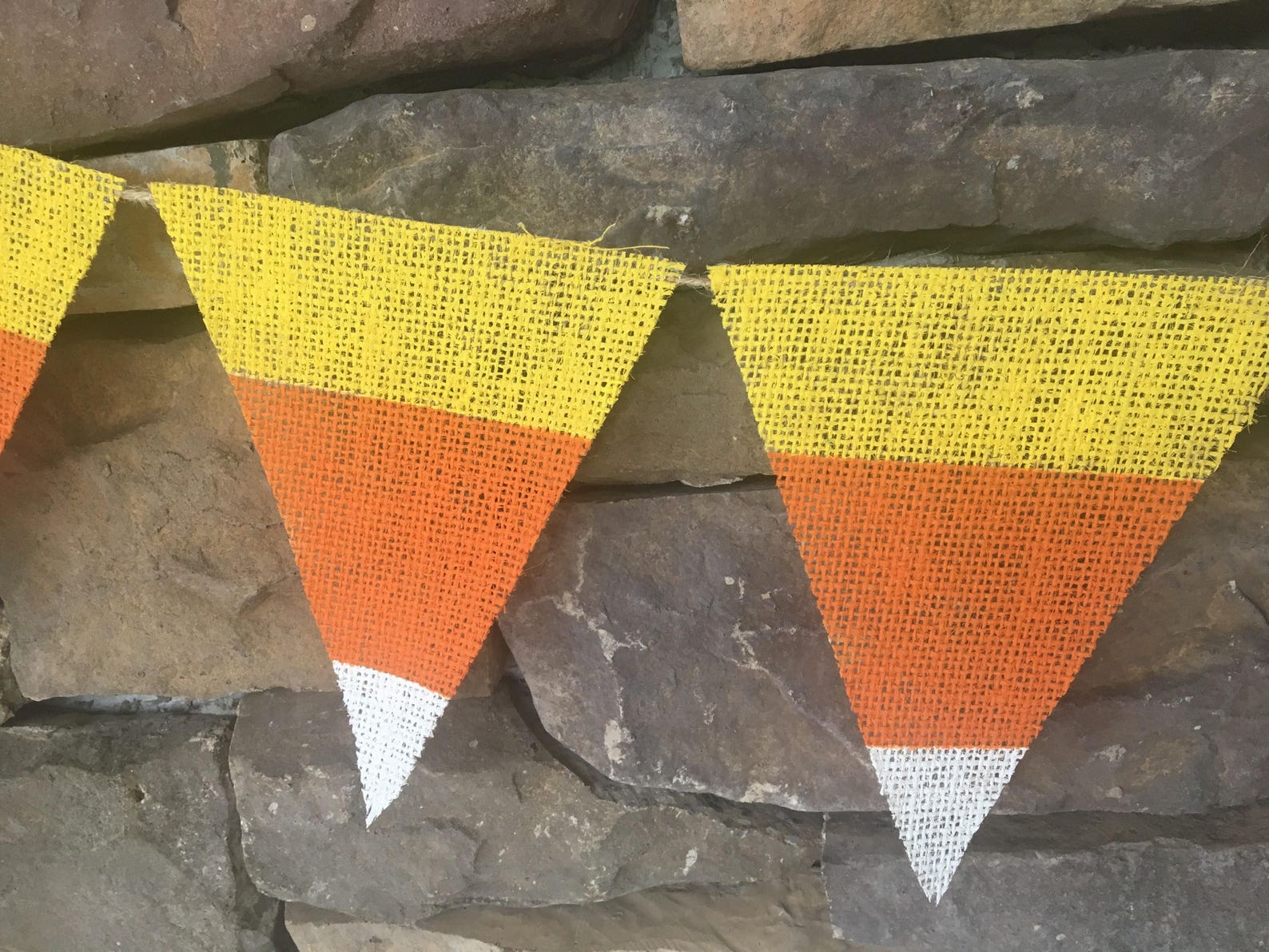 Candy Corn Burlap Banner Candy Corn Banner Candy Corn Decor | Etsy