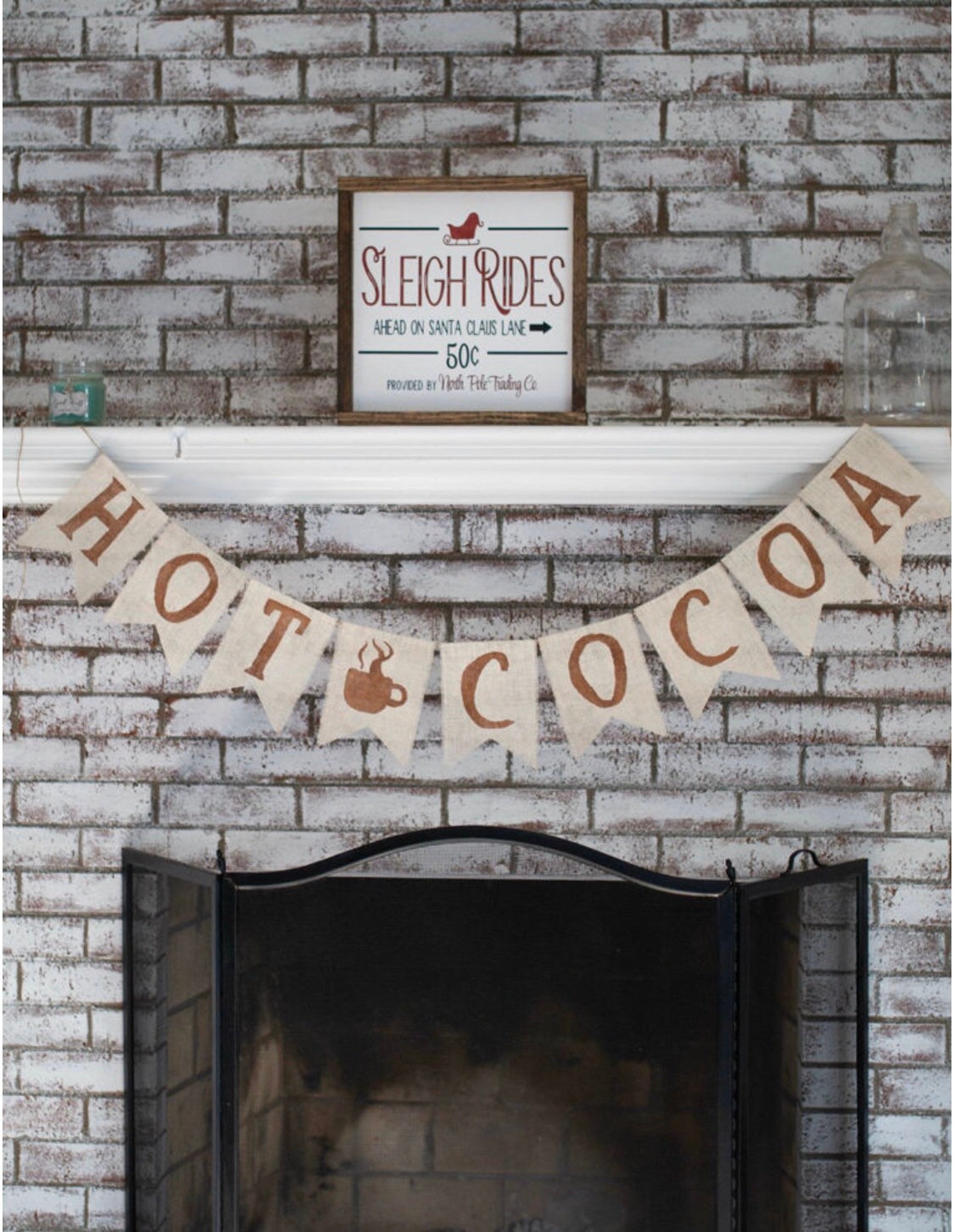 Hot Cocoa Banner Hot Cocoa Burlap Banner Hot Cocoa Sign Hot - Etsy