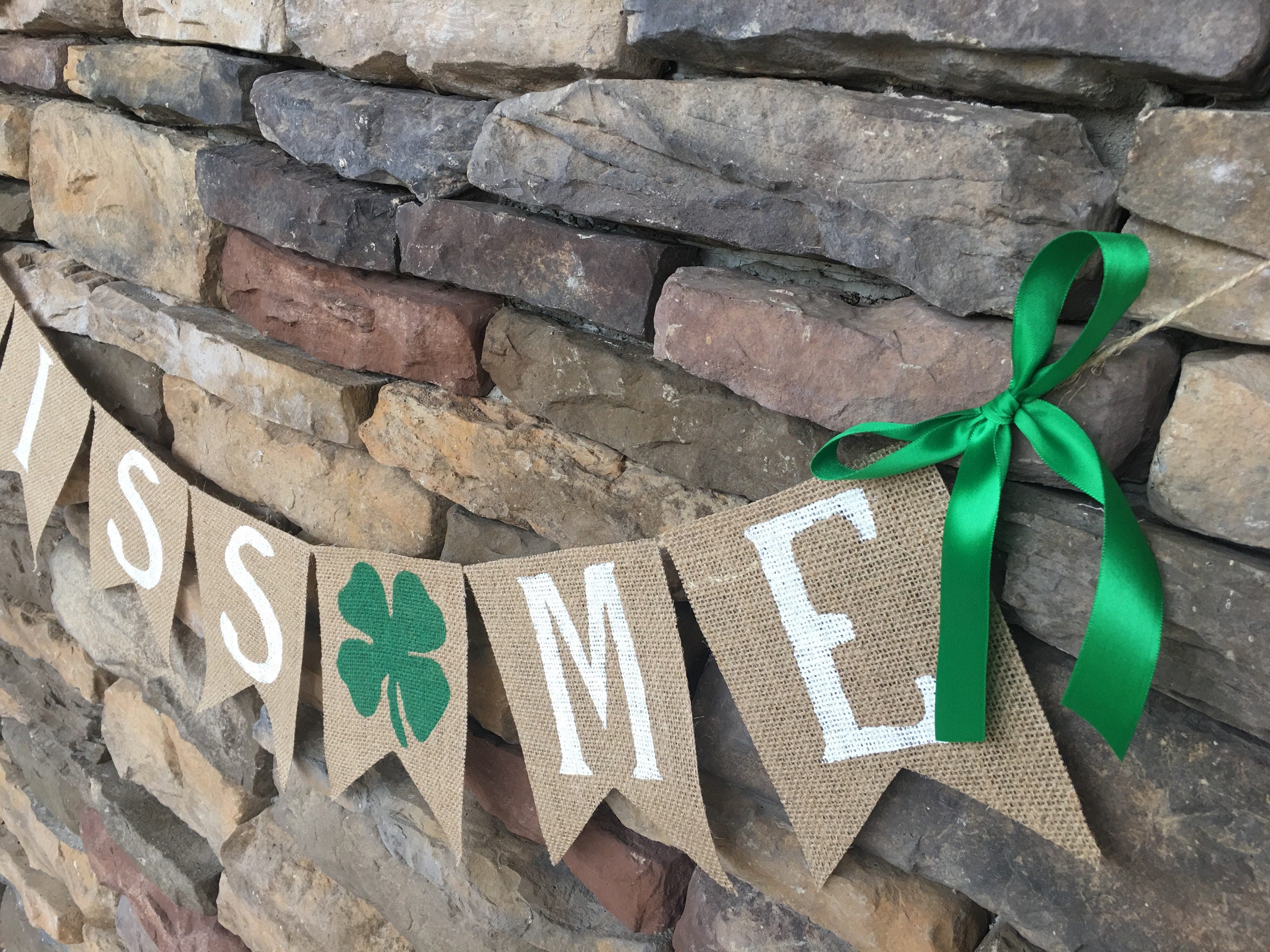 St Patricks Day Banner, St Patricks Day Decor, Shamrock Banner ...